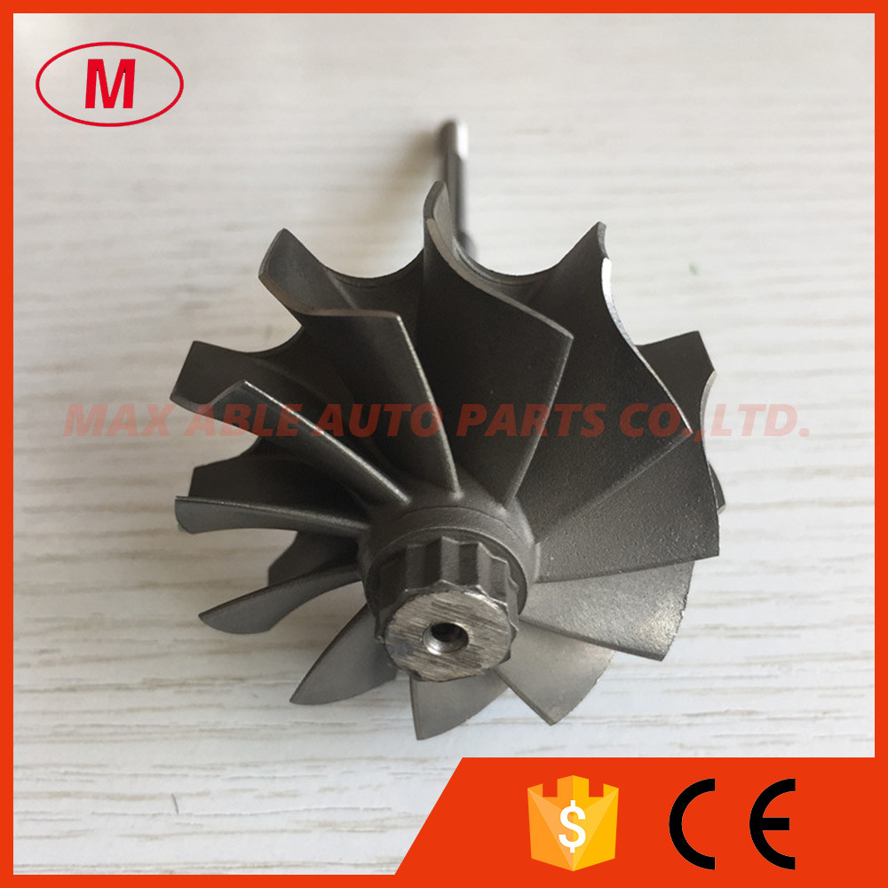 TD04HL 45.65X52mm 11 blades turbo wheel/ turbine shaft&wheel long shaft ...
